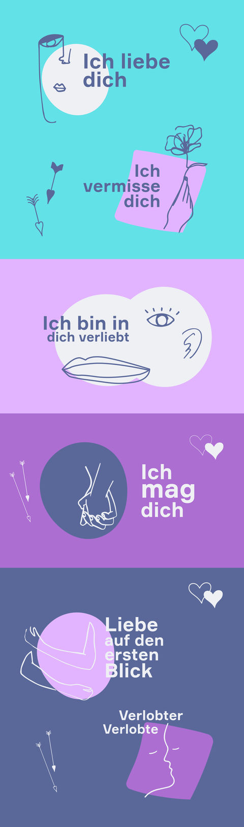 “I love you” in German and other romantic phrases | Lingvist